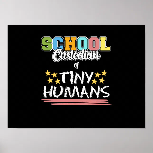 School Custodian Caretaker Janitor Appreciation Gr Poster | Zazzle