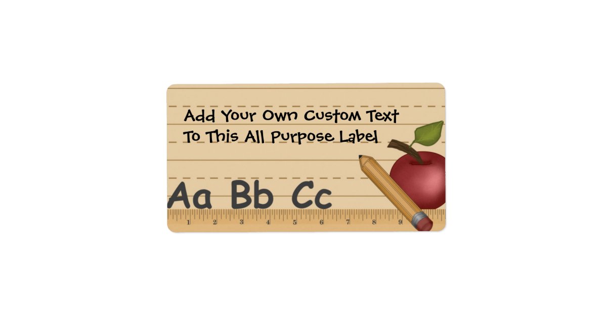 School Dayz All Purpose Label | Zazzle