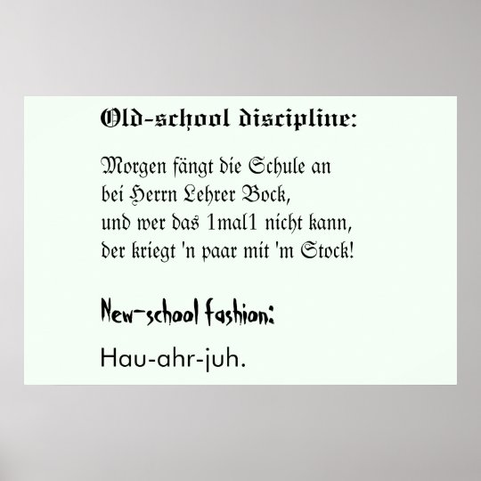 School discipline poster | Zazzle.com
