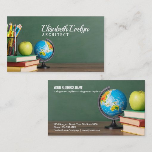 School Education Celebration Holiday Study Business Card | Zazzle