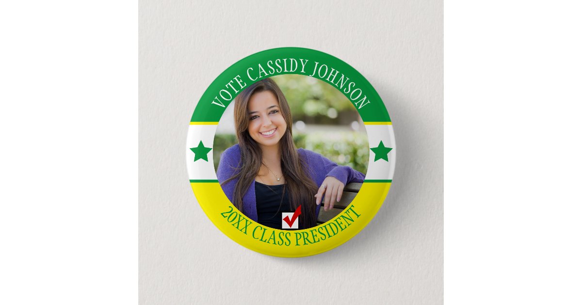 School Election Campaign Student Body Vote Button | Zazzle