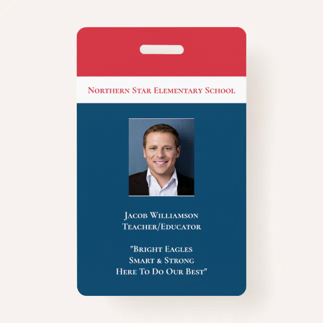 School Employee Educator Teacher Badge | Zazzle