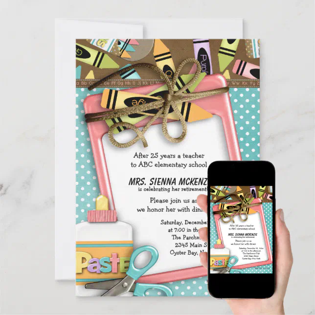 School event invitation | Zazzle