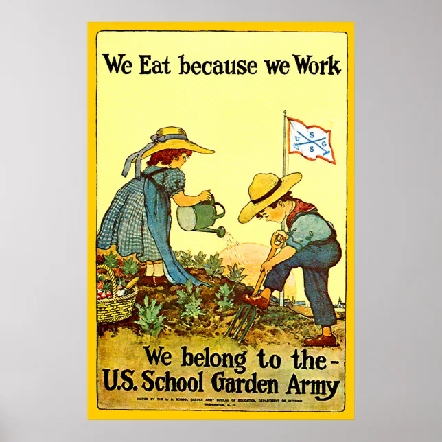 School Garden Army - Print | Zazzle