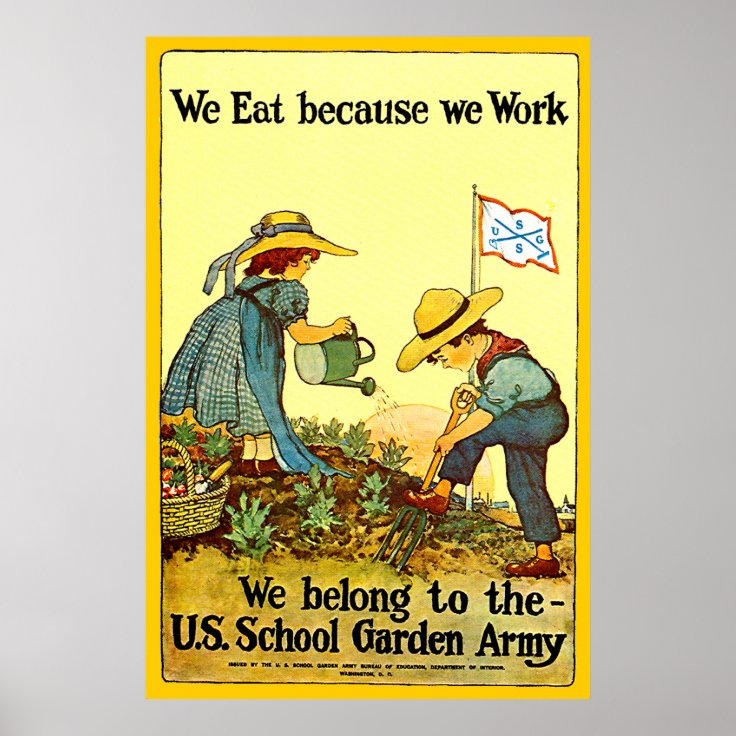 School Garden Army - Print | Zazzle