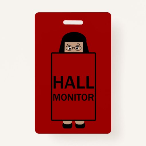 School Girl Hall Monitor Badge | Zazzle
