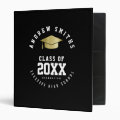 School Grad Graduate Graduation Black 3 Ring Binder | Zazzle