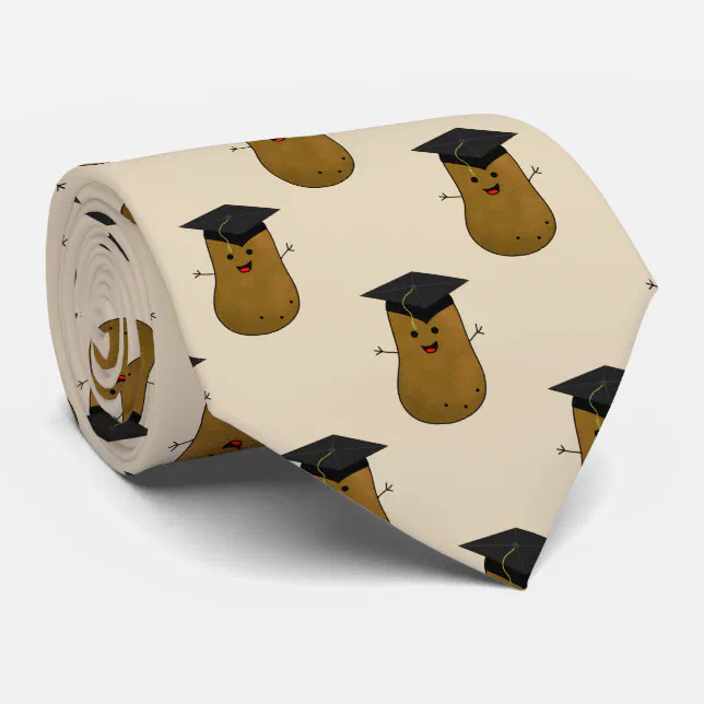 School Graduate Potato Neck Tie | Zazzle