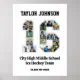 School Graduation Player Number 16 Photo Collage Poster | Zazzle
