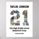 School Graduation Player Number 21 Photo Collage Poster | Zazzle