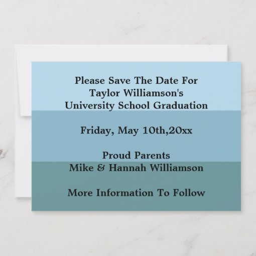 School Graduation Save The Date School Cap Modern | Zazzle