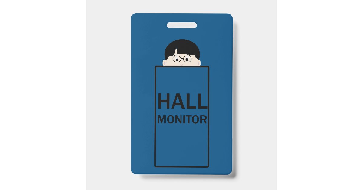 School Hall Monitor Badge | Zazzle
