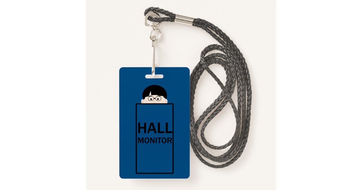 School Hall Monitor Badge | Zazzle