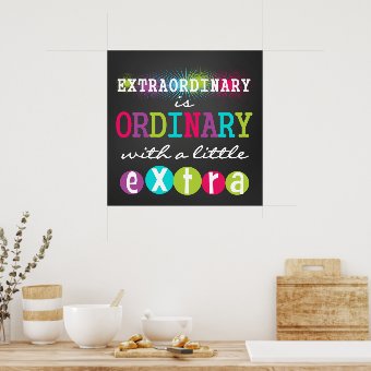 School Inspirational Chalkboard Look Poster | Zazzle