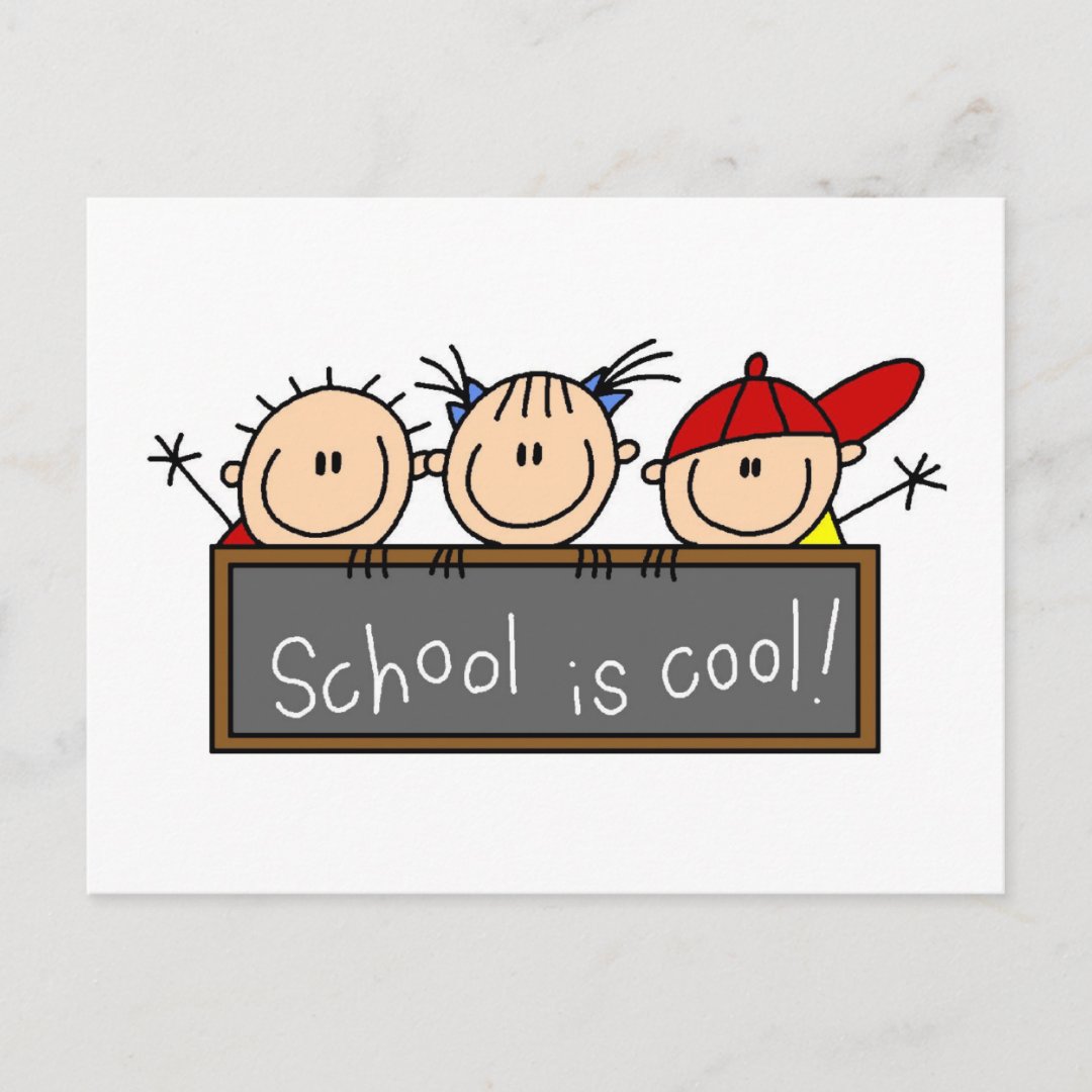 School is Cool Postcard | Zazzle