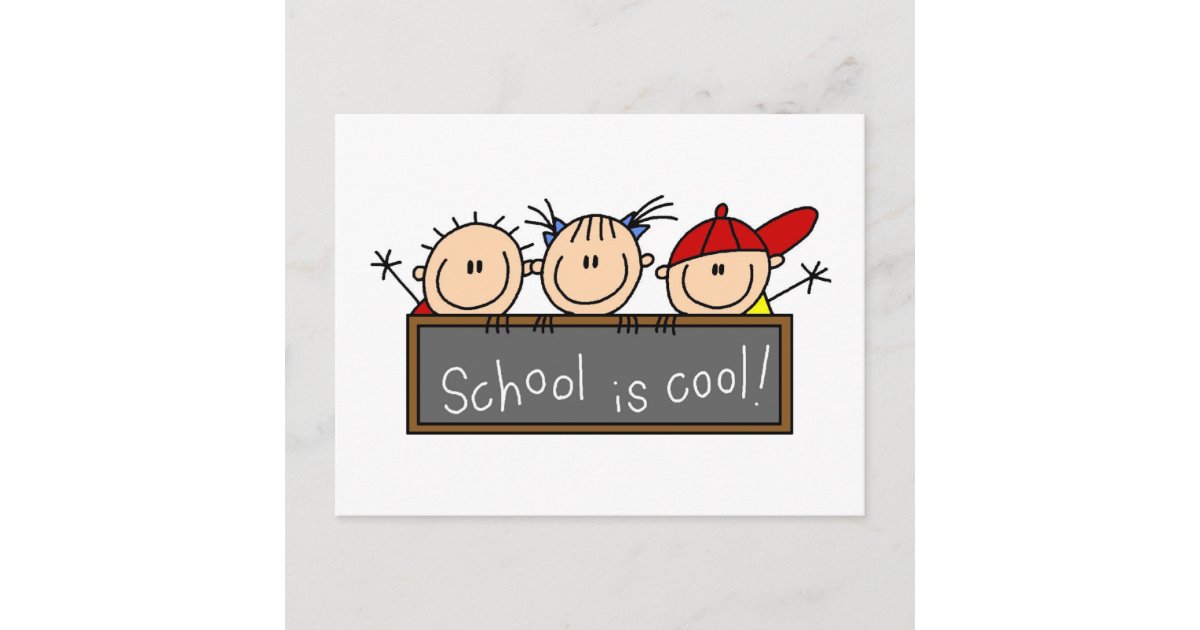 School is Cool Postcard | Zazzle