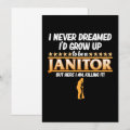 School Janitor Custodian Caretaker Appreciation Gr Thank You Card | Zazzle