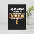 School Janitor Custodian Caretaker Appreciation Gr Thank You Card | Zazzle