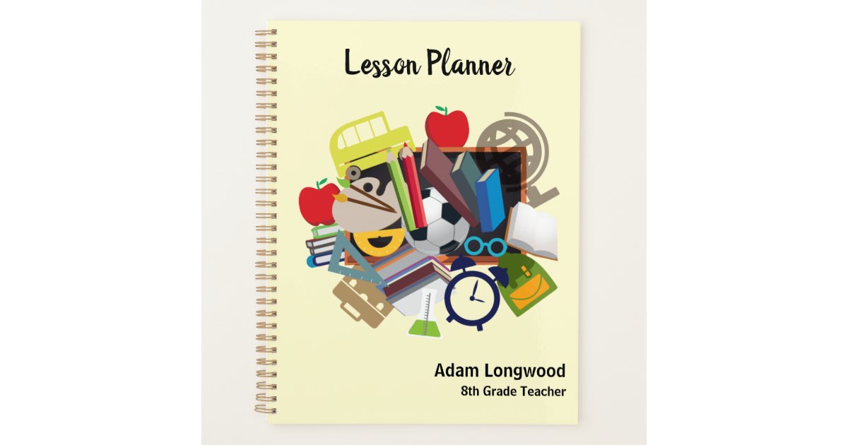 School Lesson Personalized Planner | Zazzle