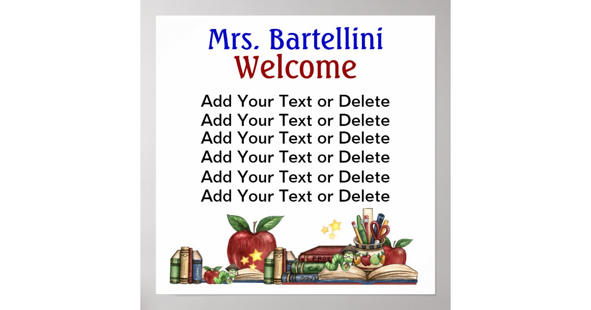 School / Library / Classroom Poster - SRF | Zazzle