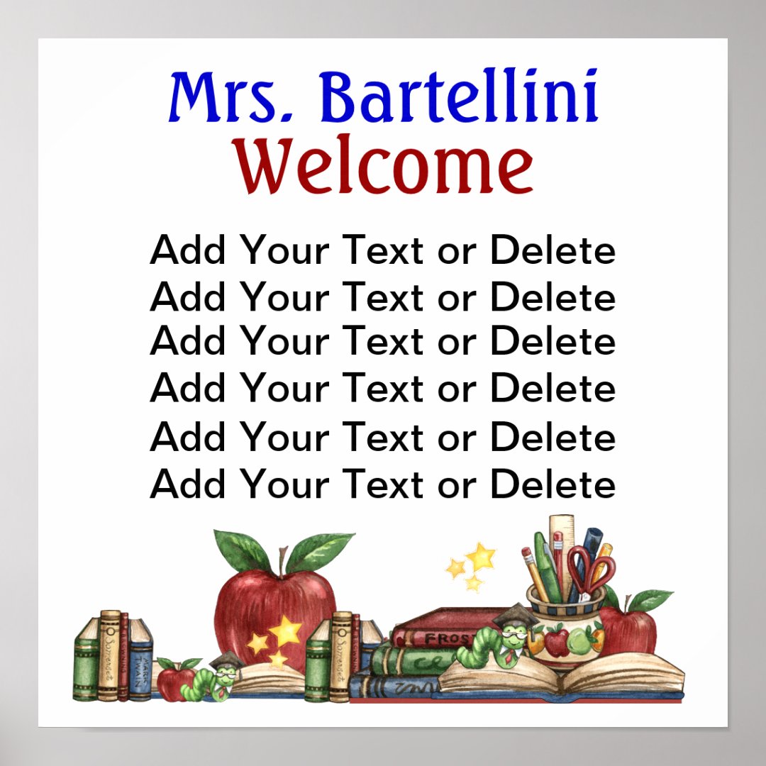 School / Library / Classroom Poster - SRF | Zazzle