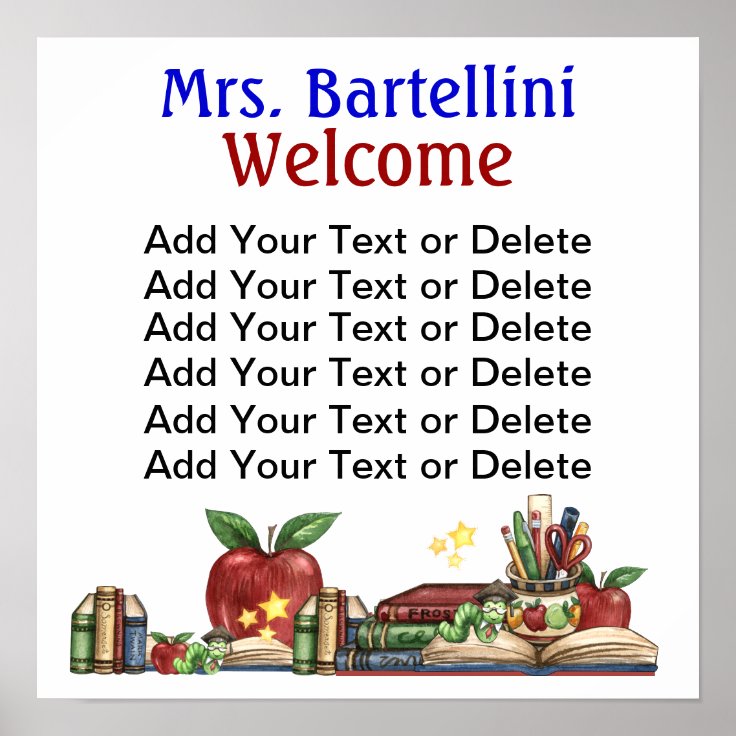 School / Library / Classroom Poster - SRF | Zazzle