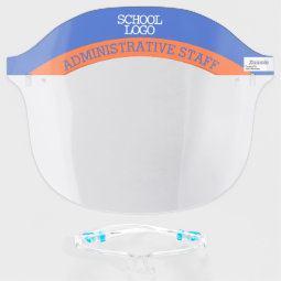 School Logo Administrative Staff Face Shield | Zazzle