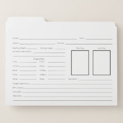 School Memory Box File Folders | Zazzle