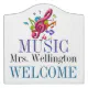 School MUSIC Teacher Classroom Door Sign | Zazzle