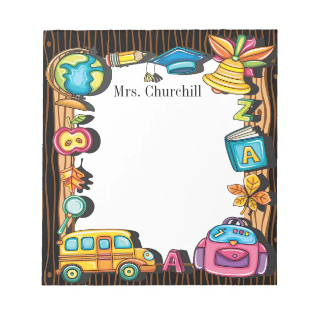 School Note Pad | Zazzle