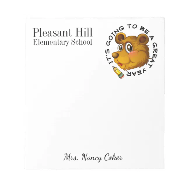 School Note Pad | Zazzle