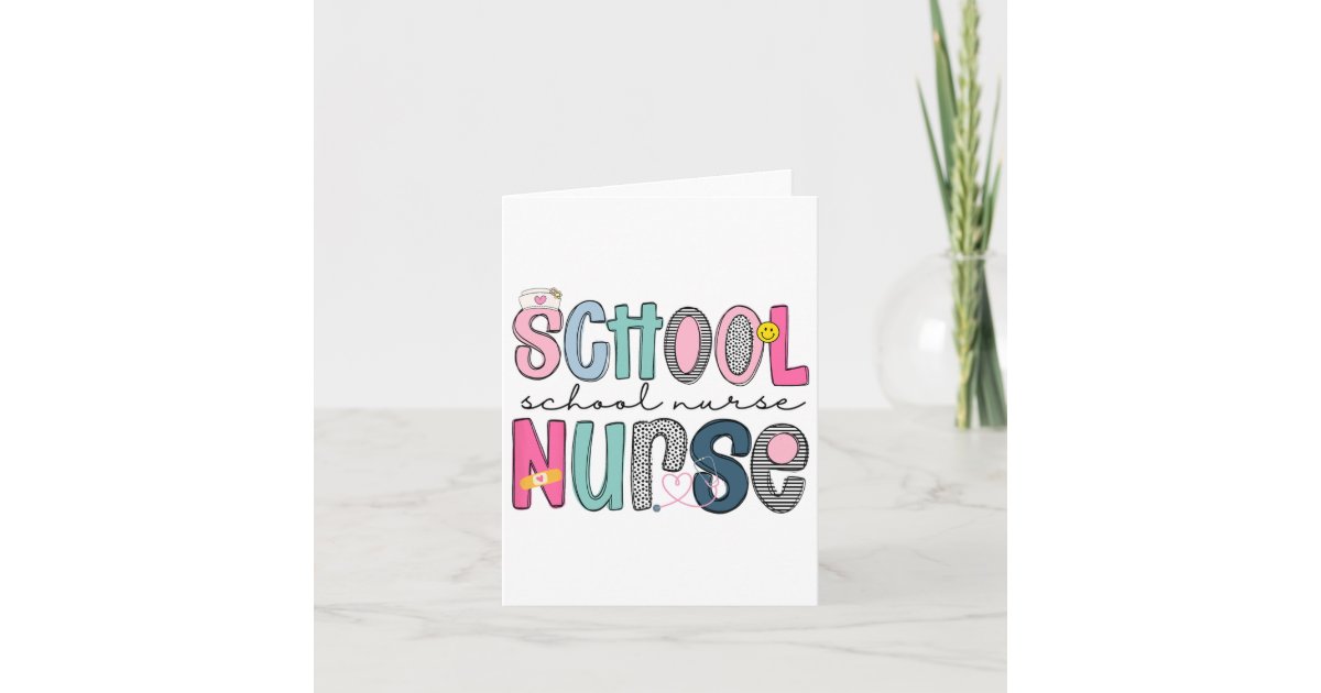 School Nurse Appreciation Day For Best Nurses Back Card | Zazzle