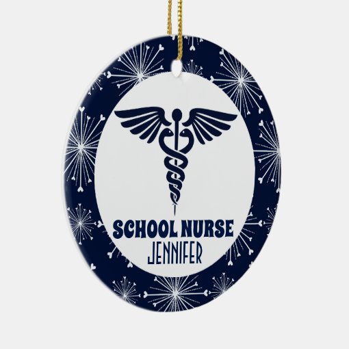 School Nurse Appreciation Gift Ceramic Ornament | Zazzle