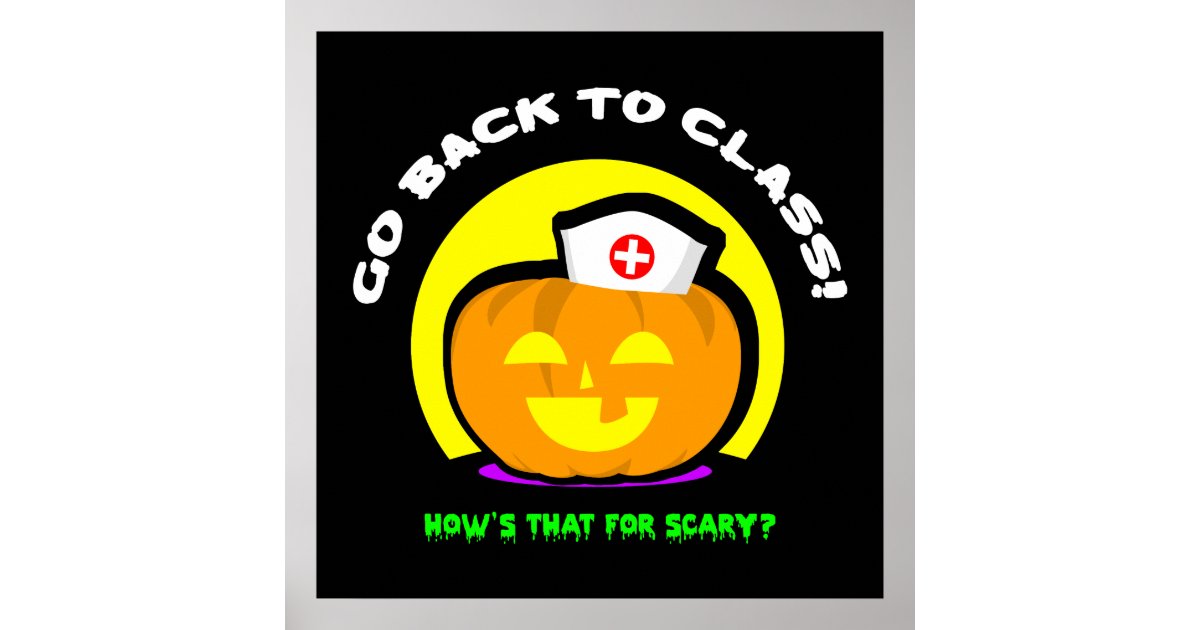 School Nurse Halloween Poster | Zazzle