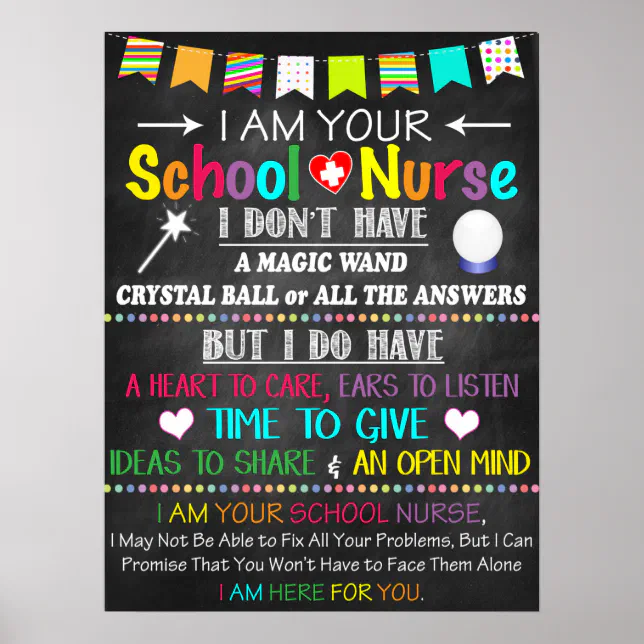 School Nurse Office Decor Poster | Zazzle