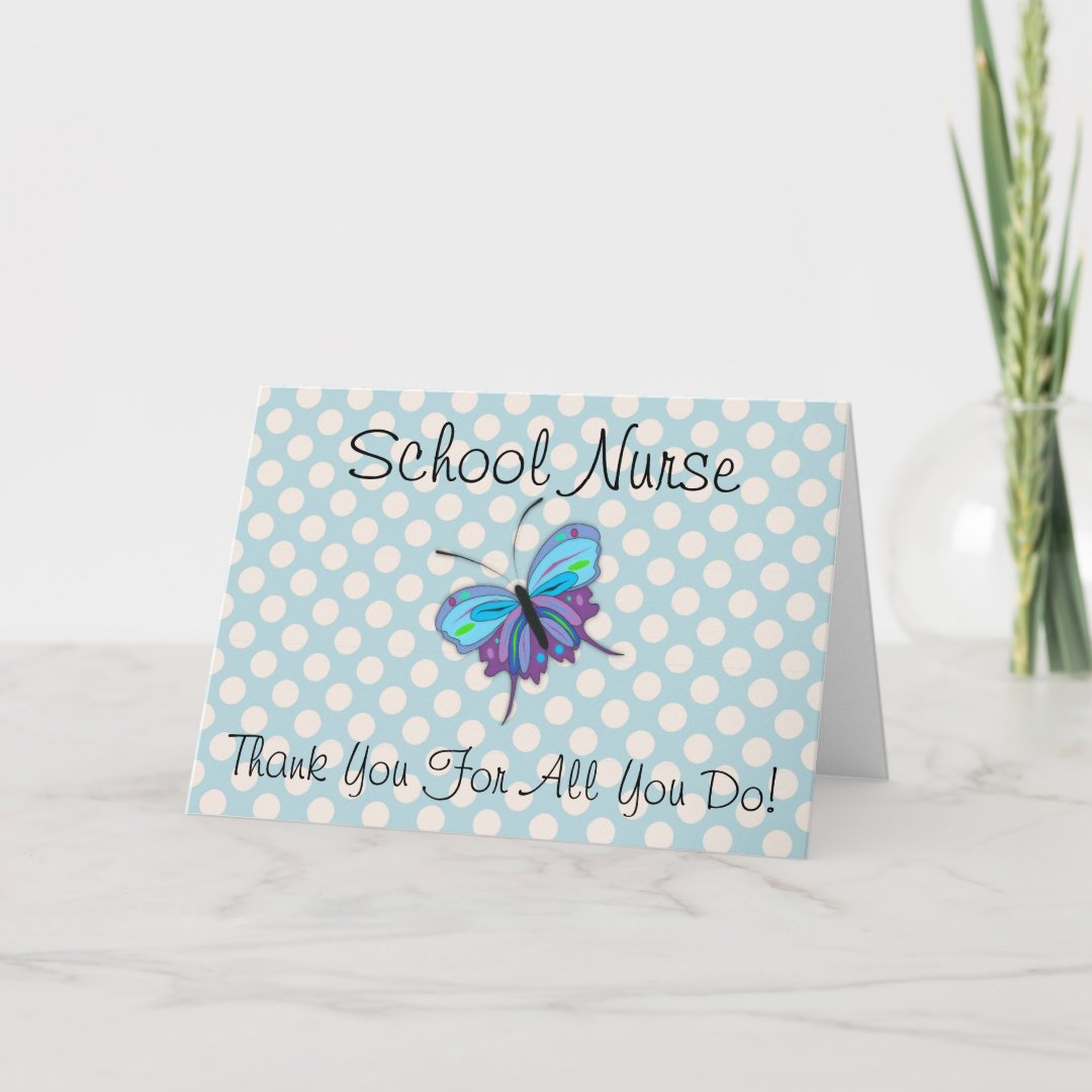 School Nurse Thank You Appreciation Card | Zazzle
