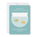 School of Fish Classroom Valentines Note Card | Zazzle