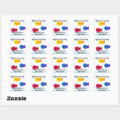 School of Fish Valentine Sticker | Zazzle