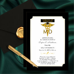School of Medicine Doctor | Physician Graduation Invitation | Zazzle