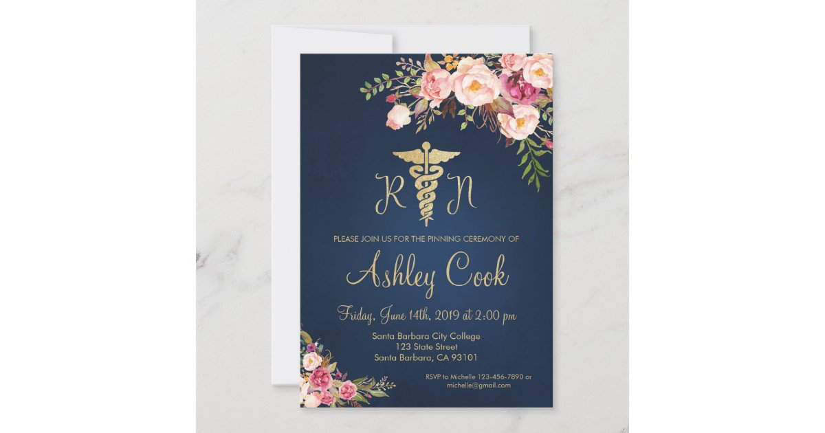 School of Nursing Graduation Invitation | Zazzle