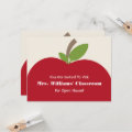 School Open House Invitation - Red Apple | Zazzle