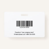 School or Business Photo ID Dark Green Badge | Zazzle
