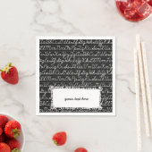 School pattern paper napkins | Zazzle