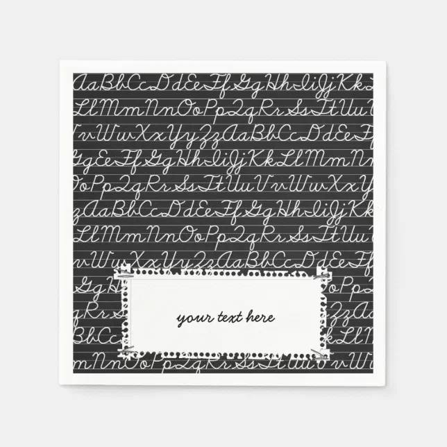School pattern paper napkins | Zazzle