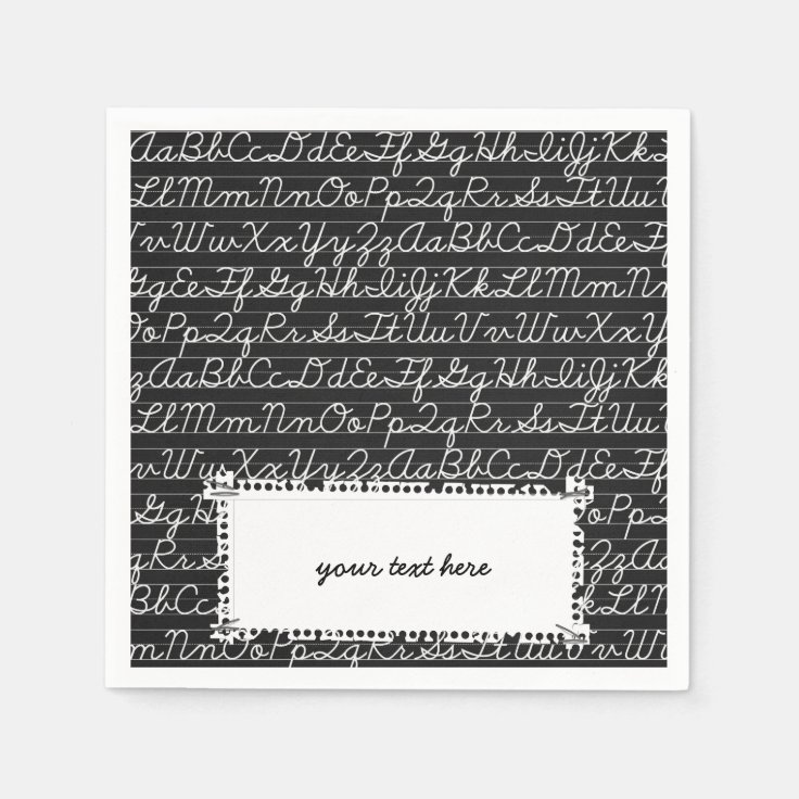 School pattern paper napkins | Zazzle