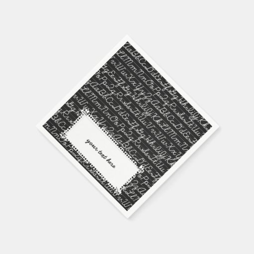 School pattern paper napkins | Zazzle