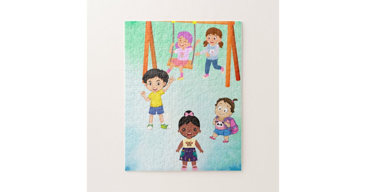School playground jigsaw puzzle | Zazzle