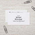 School Principal Business Card | Zazzle