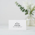 School Principal Business Card | Zazzle