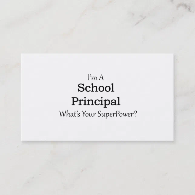 School Principal Business Card | Zazzle